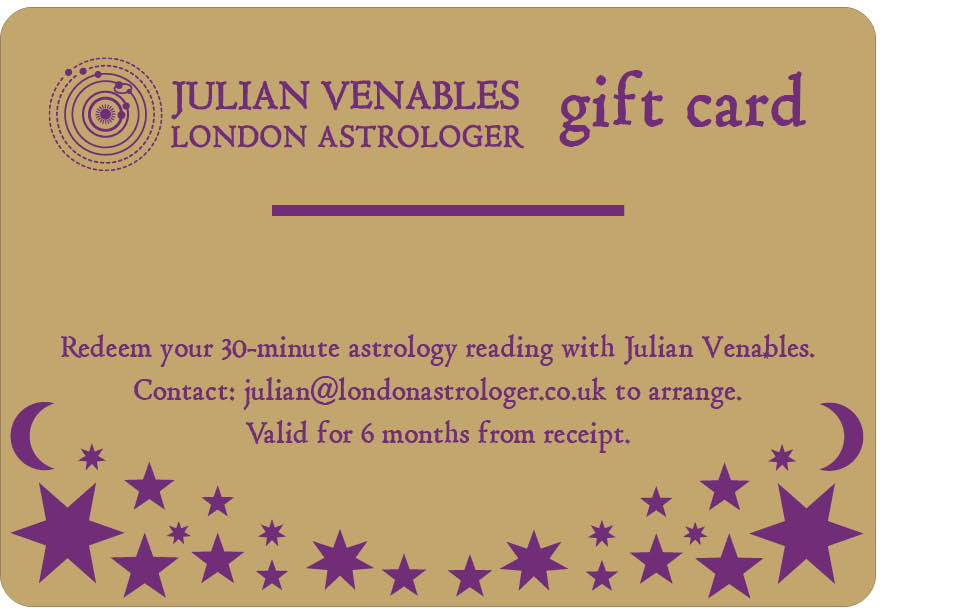 Gift-card-astrology - Julian Venables London Astrologer